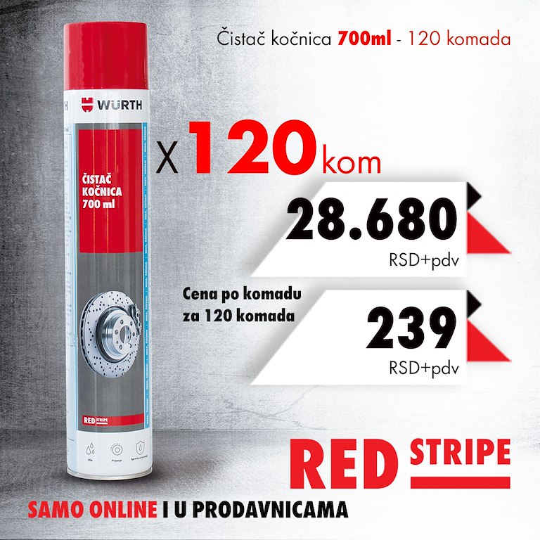 Čistač koč. RED STRIPE 700ml x 120 kom SOL