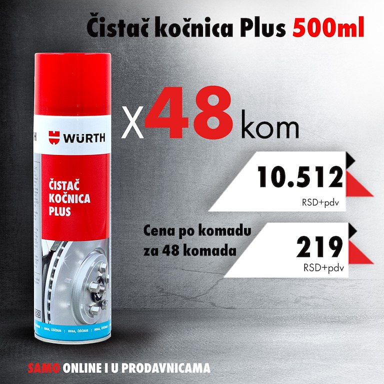 Čistač kočnica plus 500ml, 48kom