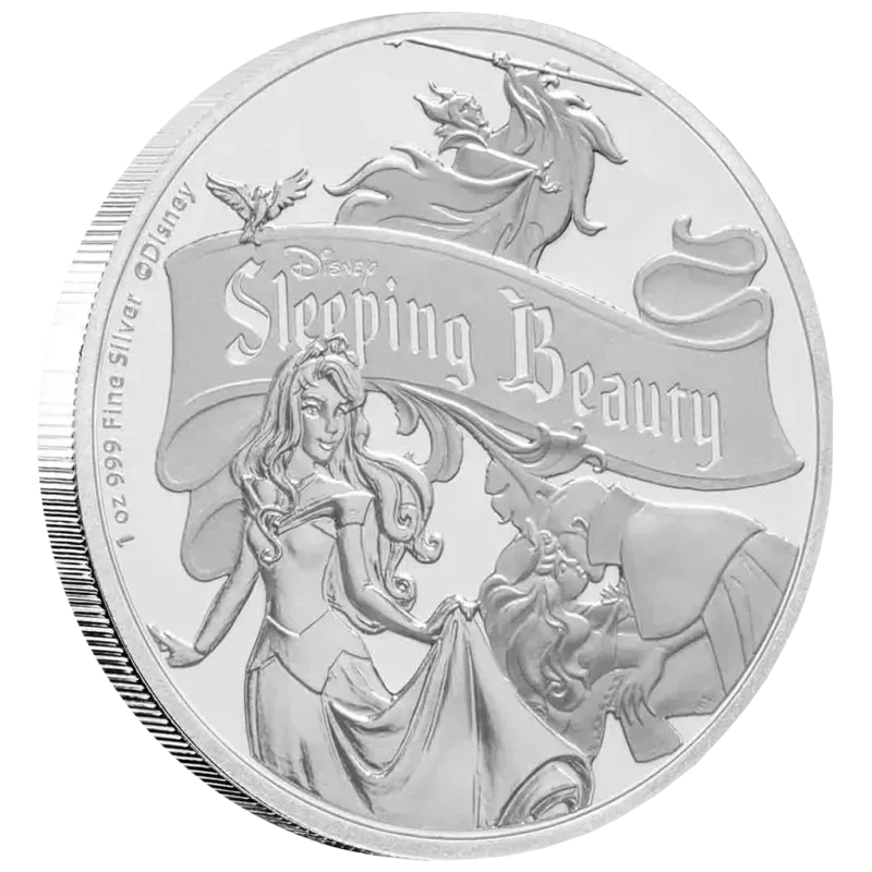 Srebrni novčić Disney Uspavana Lepotica 2019 – 1 oz Silver Proof