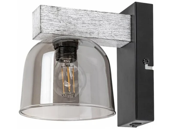Rabalux Zidna lampa Cardamom E14 1x MAX 40W srebreni hrast (3081)