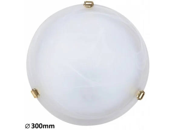 Rabalux Plafonjera Alabastro E27 1x MAX 60W belo staklo - alabaster (3201)