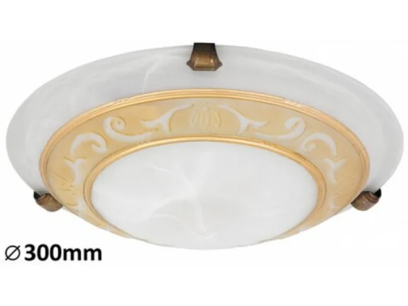 Rabalux Plafonjera Laretta E27 1x MAX 60W belo staklo - alabaster (3713)