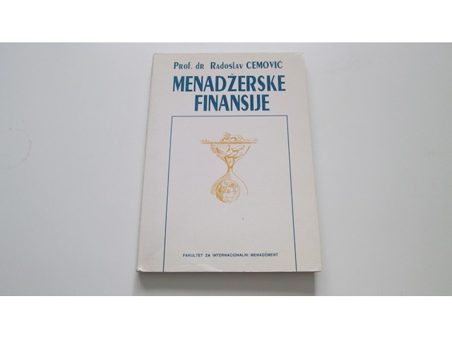 Menadzerske finansije, Radoslav Cemovic
