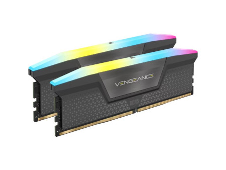 CORSAIR VENGEANCE 16GB(2x8GB) DDR5 5600MHz CL40 RGB XMP & EXPO CMH16GX5M2B5600Z40