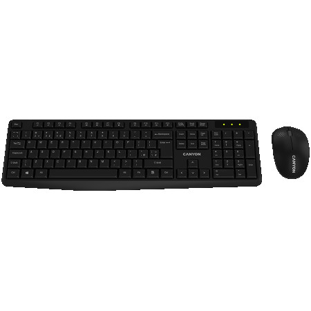 CANYON SET-W01 ENAD Keyboard+Mouse Wireless Black ( CNE-HSETW01-AD )
