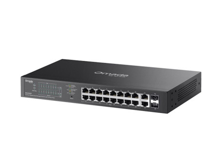 TP-LINK Omada 20-Port Gigabit Easy Managed Switch with 16-Port PoE+ ES220GP