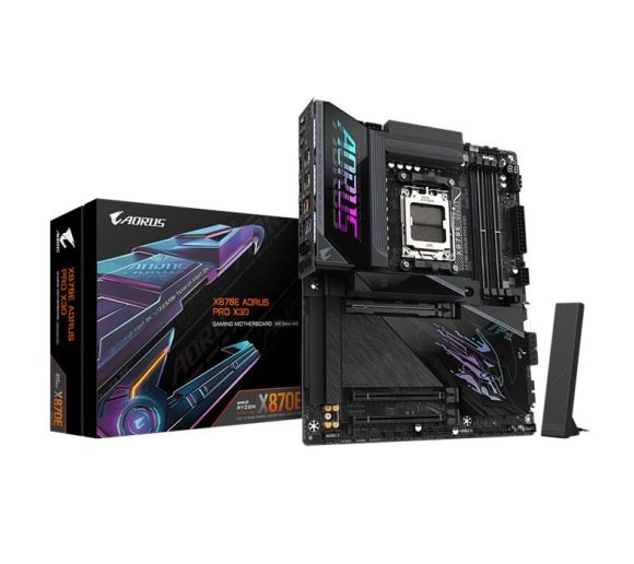 Gigabyte - AM5, X870E AORUS PRO X3D, 4x DIMMs, EXPO & XMP Support, Wi-Fi 7, Dual USB4 Type-C with DP-Alt, HDMI