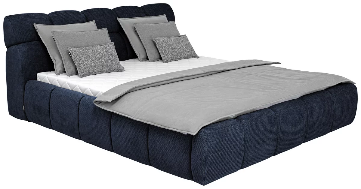 TAPACIRANI KREVET 160/200 cm tamnoplava
