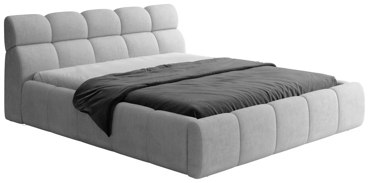 TAPACIRANI KREVET 160/200 cm srebrna