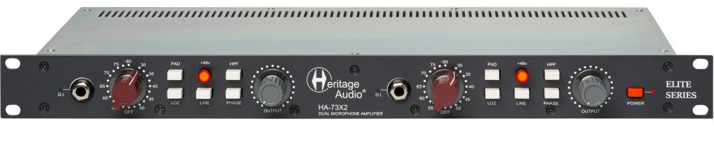 Heritage Audio HA73X2 mikrofonsko pretpojačalo