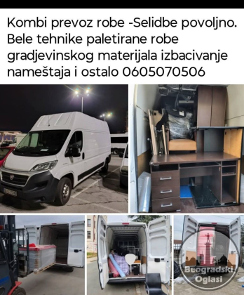 Kombi prevoz robe -Selidbe povoljno