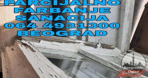 Sanacija trulih delova prozora vrata drvenih