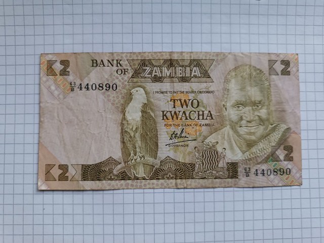 Zambija - 2 kwacha 1980