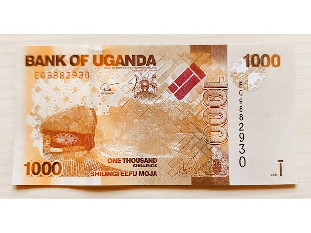 Uganda 1000 shilings, 2021 godina. Unc