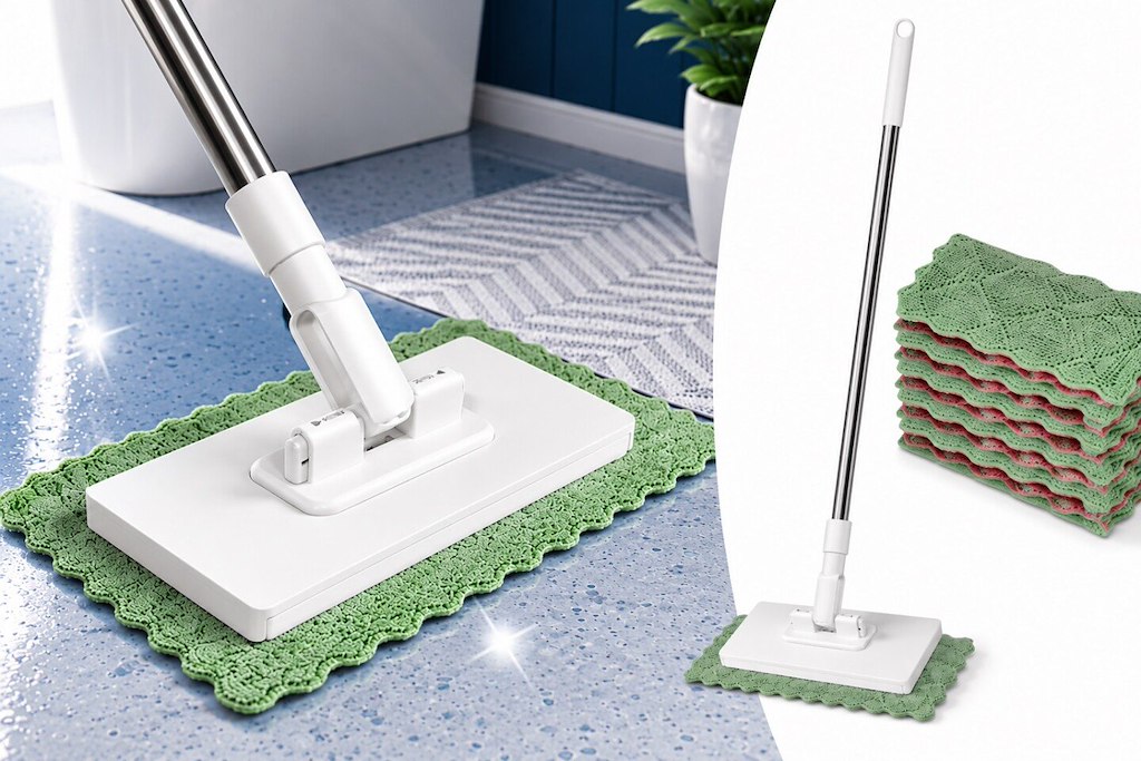 SweepHero efikasna metla za čišćenje, 4 krpe za pranje    Temeljno