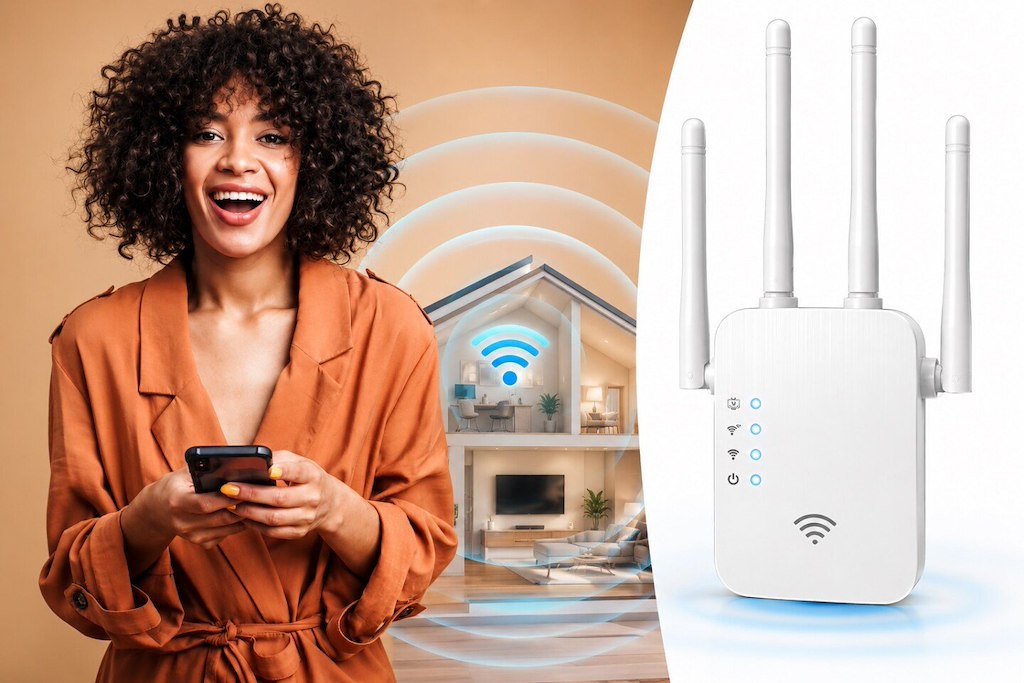 ElaraLink dvopojasni WiFi proširivač dometa, do 1000 m²    Signal