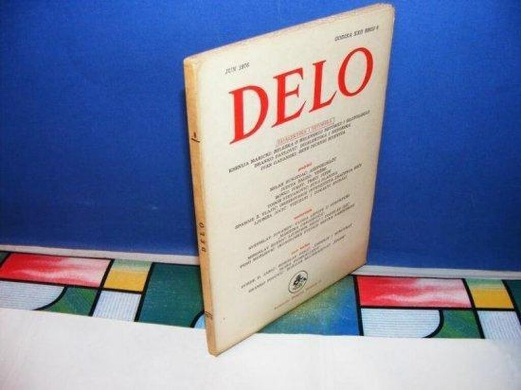 DELO dijalektika i retorika DELO 6/1976, Dijalektika i