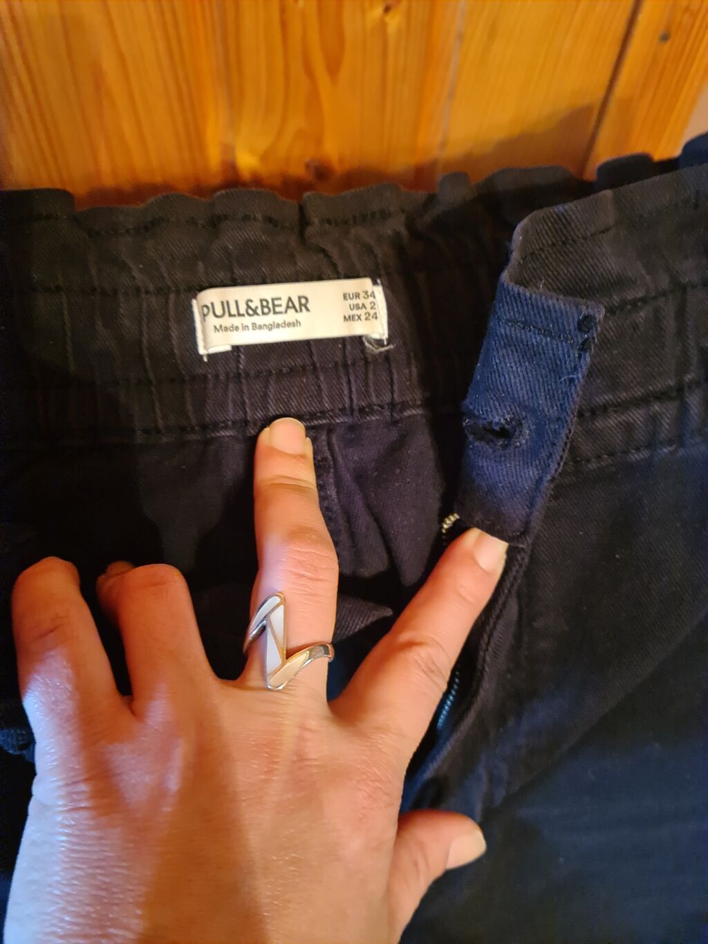 PULL&BEAR ženske pantalone, tamnoplave boje. - Veličina: EUR 34