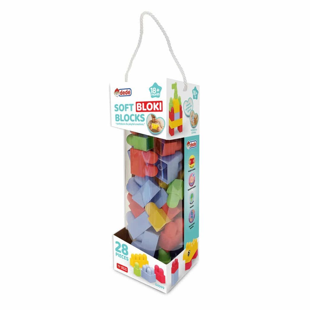 Dede Soft Bloki Blocks – set mekih građevinskih kocki za najmlađe. -