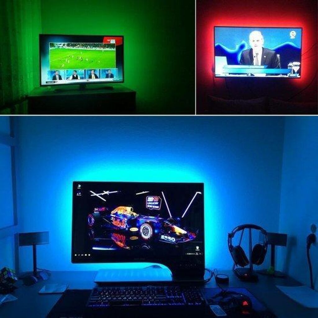 Led traka za TV PC 5V smd5050 3528 5m RGB 6500K. PROLEĆNA AKCIJA DO