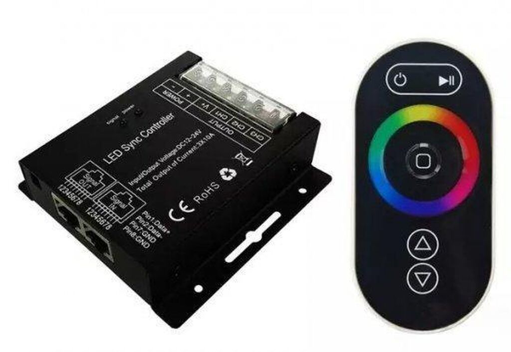 Controller DMX RGBW LED kontroler osetljiv na dodir RJ45. Vpc