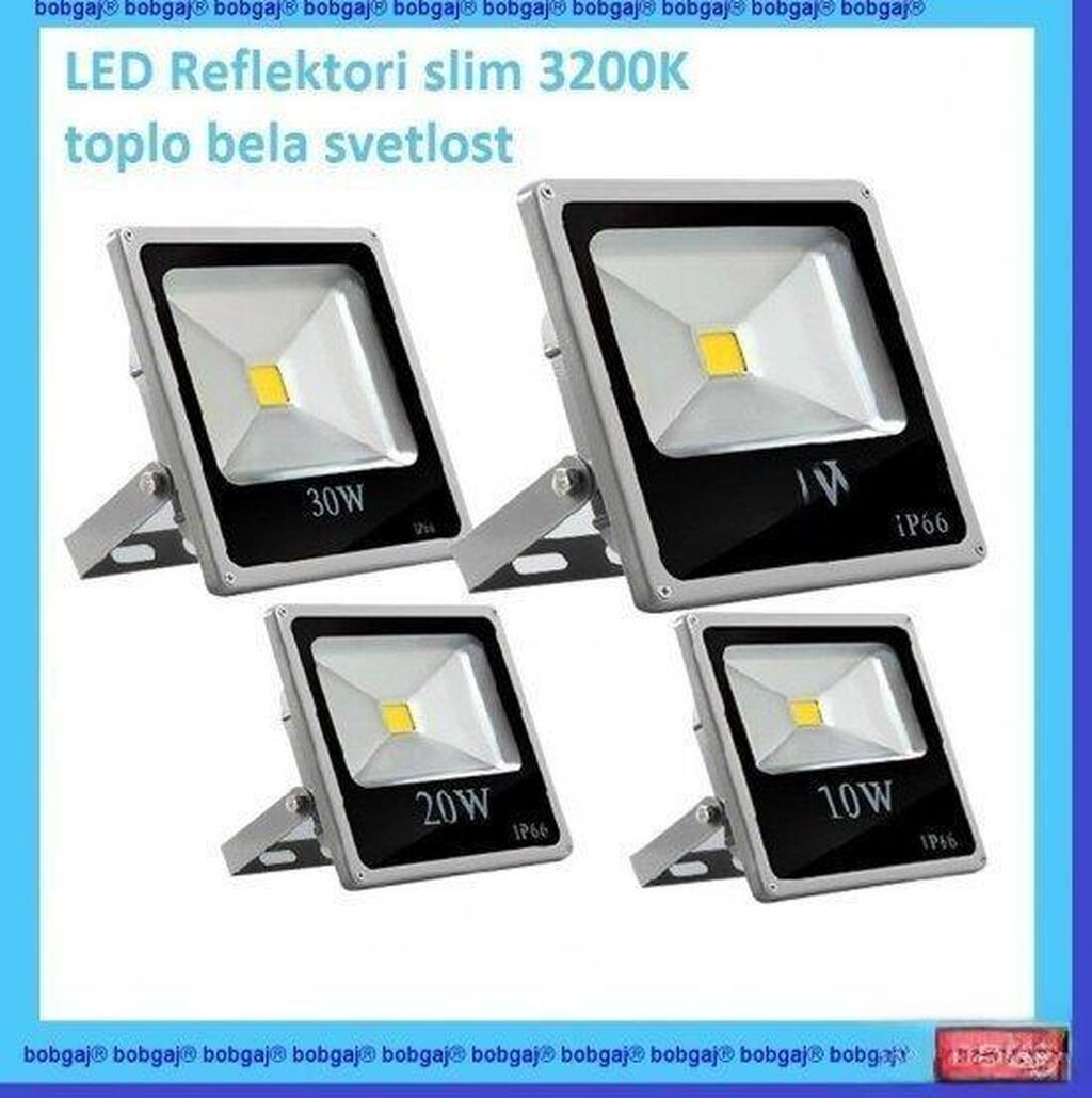 Led reflektori, sa senzorom, RGB, obični. Odlicni Led reflektori sa