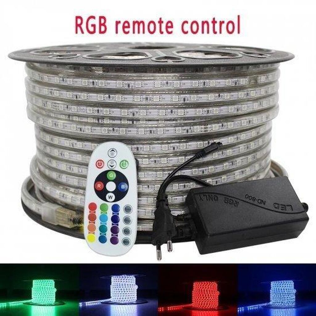 NAJSAVRSENIJA led RGB traka220v 14,4w 100metara. Osim RGB ima i