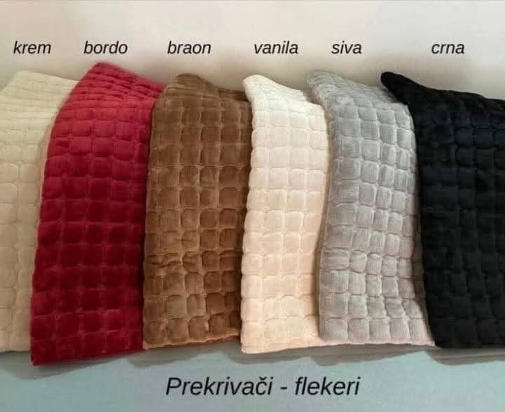 Prekrivači – flekeri za ugaone garniture i krevete - Materijal