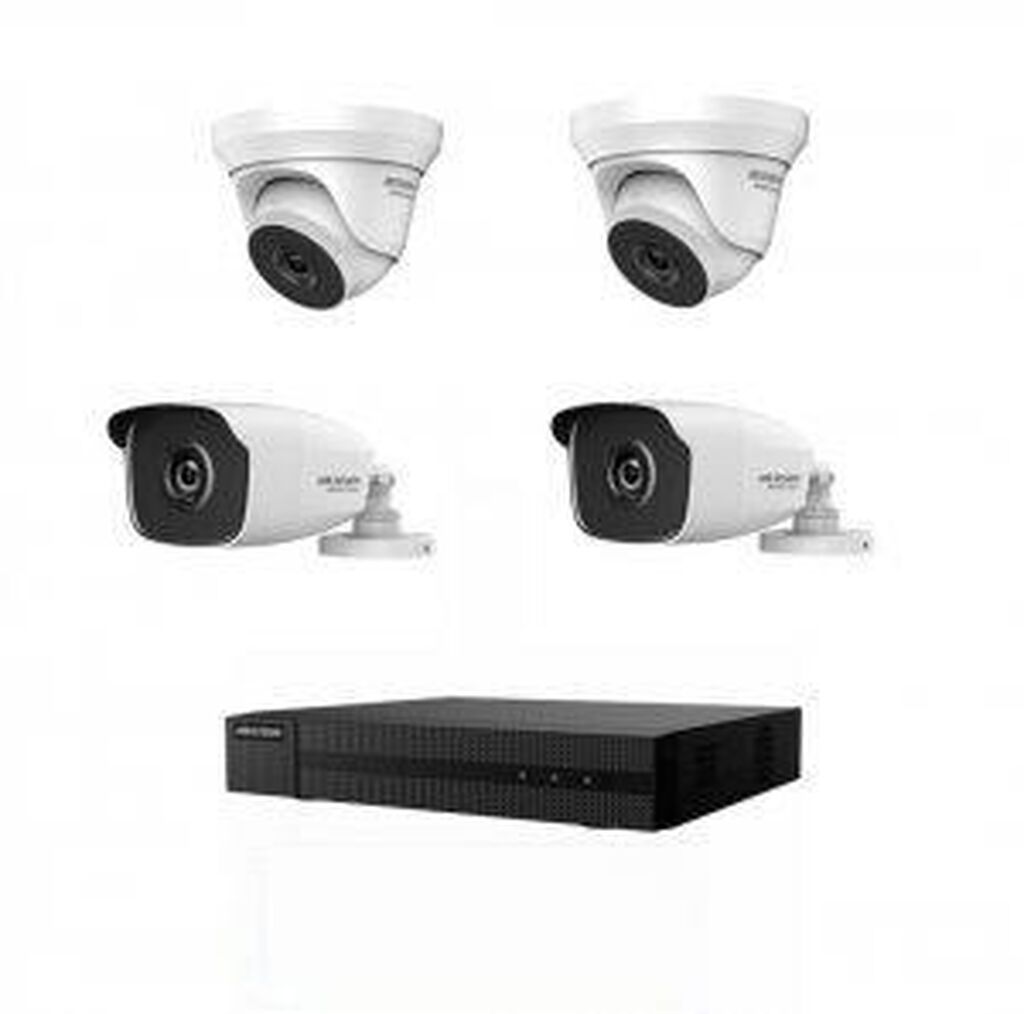 Hikvision set 4 kamere 4MegaPixel. Kompletan video nadzor sa 4 FULL HD