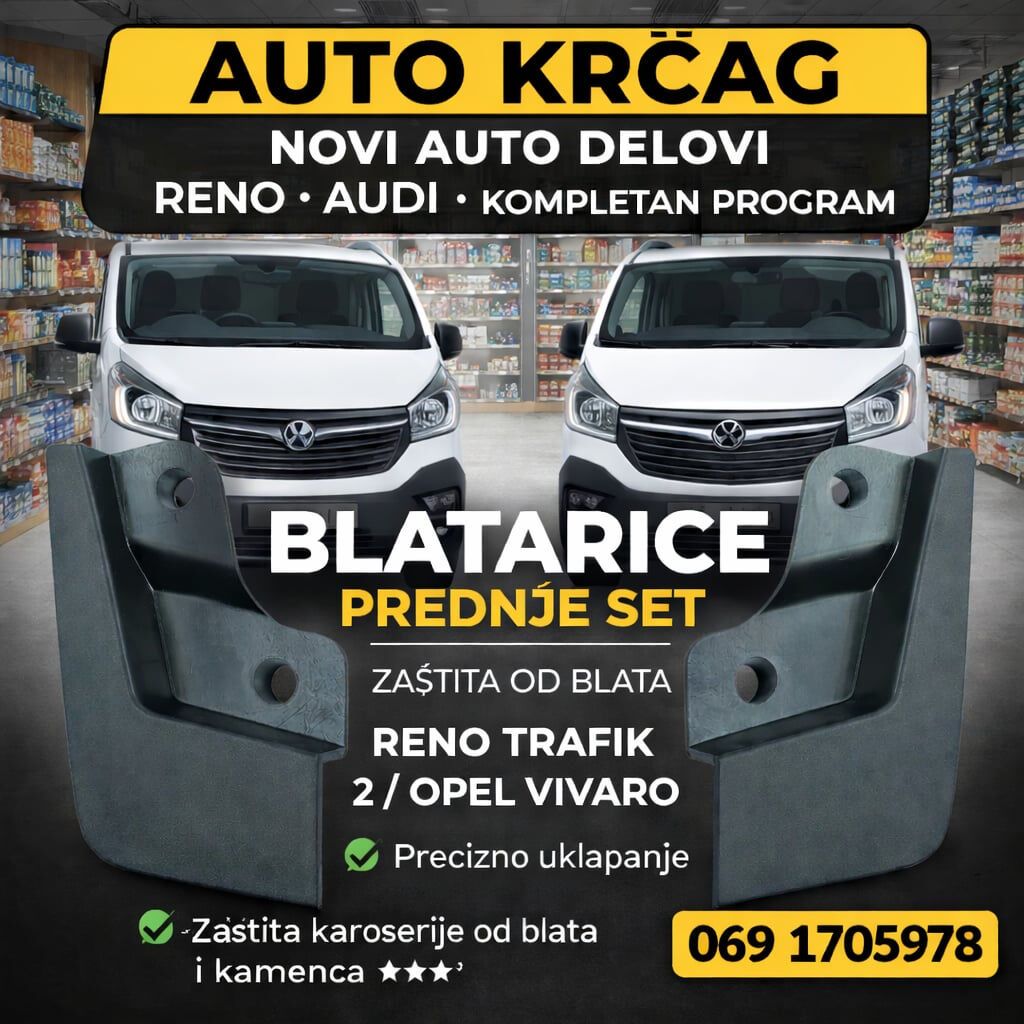 Blatarice – prednji set za Renault Trafic II / Opel Vivaro A - Tip