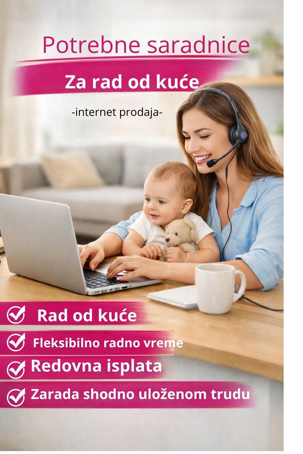 Potrebne saradnice za rad od kuće – internet prodaja. Internet