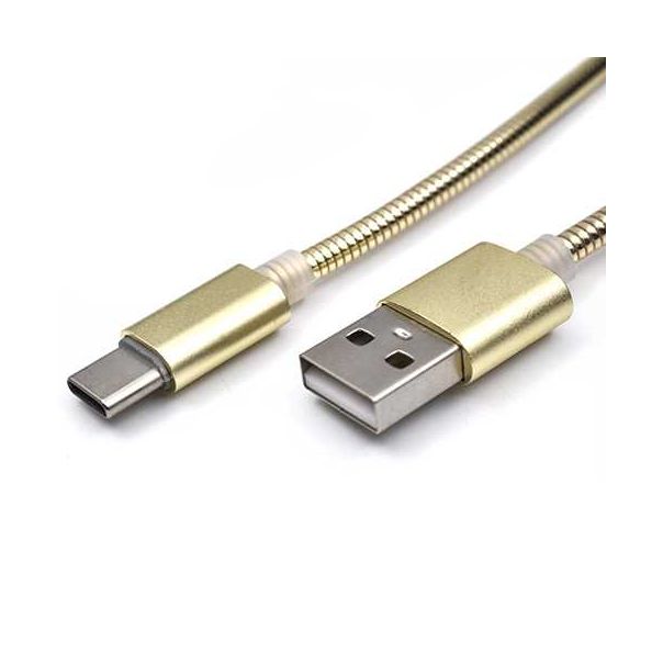 KETTZ Kabl CAB-K010 usb metalni TYPE C, 1m, zlatna
