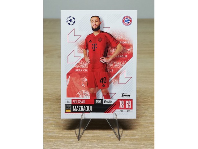 Match Attax 2024/25 215 Noussair Mazraoui