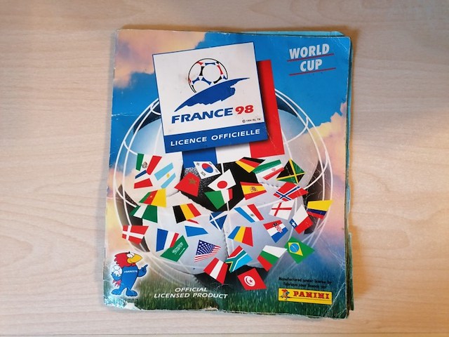 France 98, Panini,Francuska 98 - 84 sličice za upotrebu