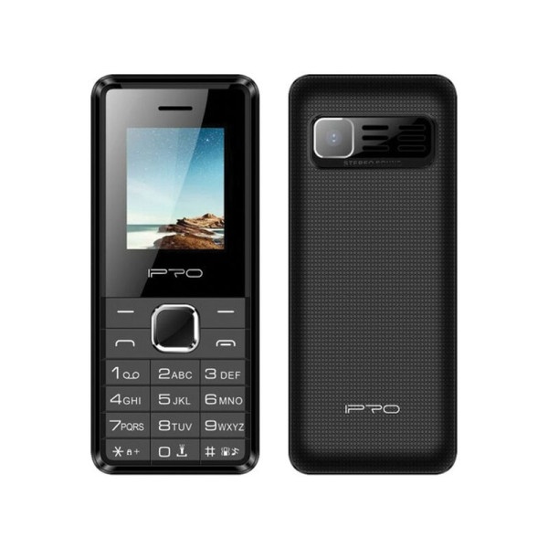 IPRO A18 black LCD 1.77"" Feature mobilni telefon 2G GSM/LCD/800mAh/32MB/32MB/BT/Wifi FM/Dual-SIM