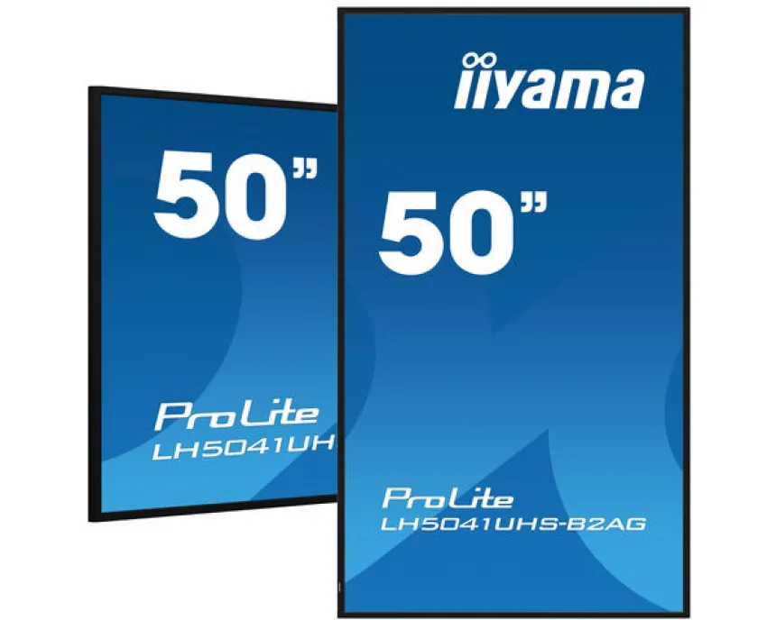 IIYAMA LFD PROLITE LH5041UHS-B2AG 50" Professional Digital Signage 4K 24/7 3840x2160 VA 16:9 500cd 5000:1 landscape, portrait