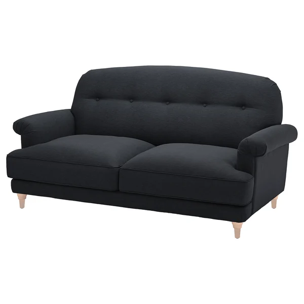 Sofa dvosed, Knäbäck/boja antracita breza