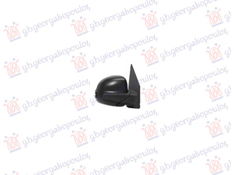 RETROVIZOR ELEKTRICNI SA GREJACEM CRNI (ELEKTRO-SKLOPIV) (MIGAVAC) (8 PIN) (KONVEKSNO STAKLO) Desna str. HYUNDAI KONA 2017-2020 (0S/0SE/0SI) (OEM: 87620-J9010-MZH, 87620J9010MZH)