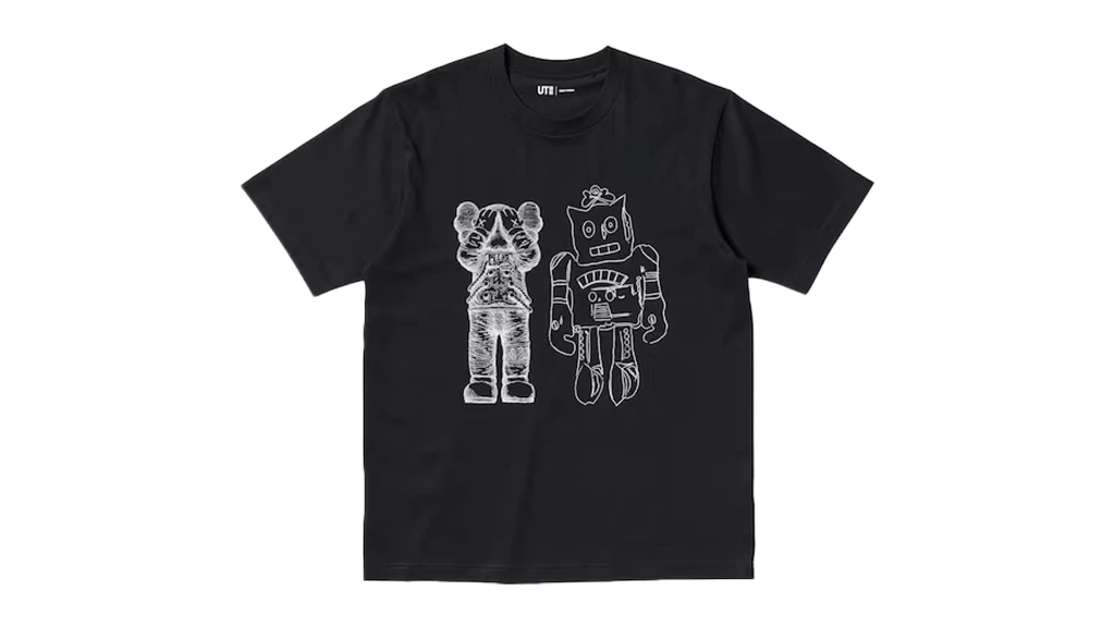 KAWS x Uniqlo x Warhol Black Tee