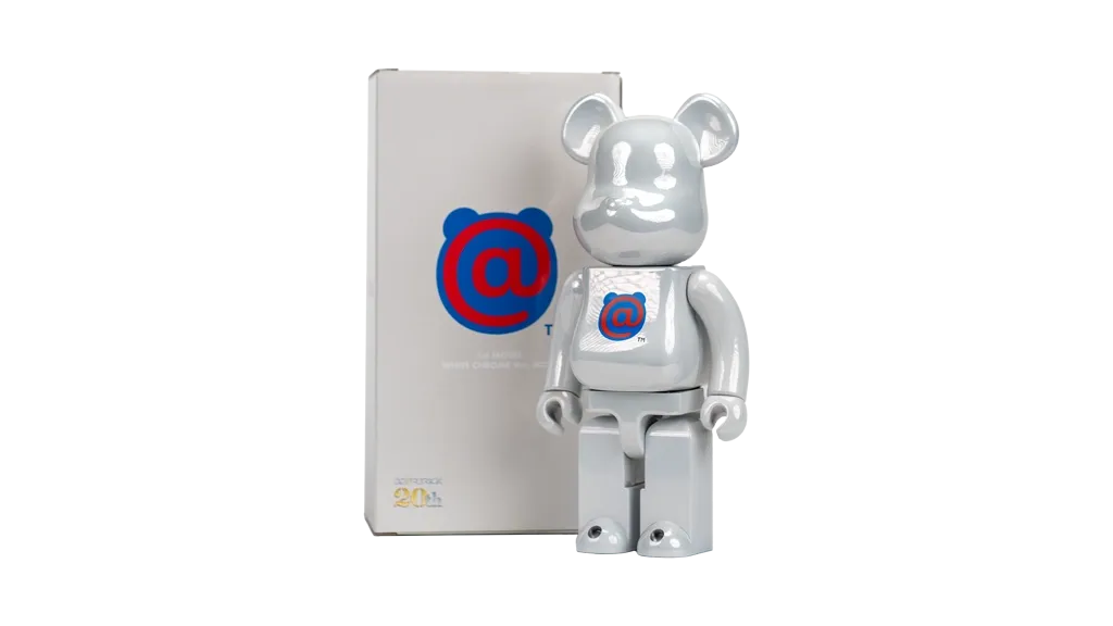 Medicom Bearbrick 400% 1st Model White Chrome
