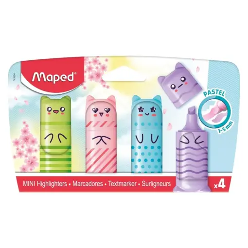 TEKST MARKER MAPED PASTEL MINI SET 1/4