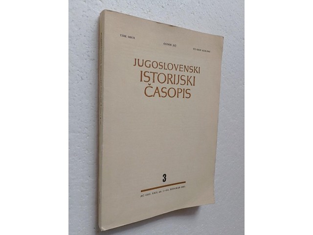 JUGOSLOVENSKI ISTORIJSKI ČASOPIS 3/1987
