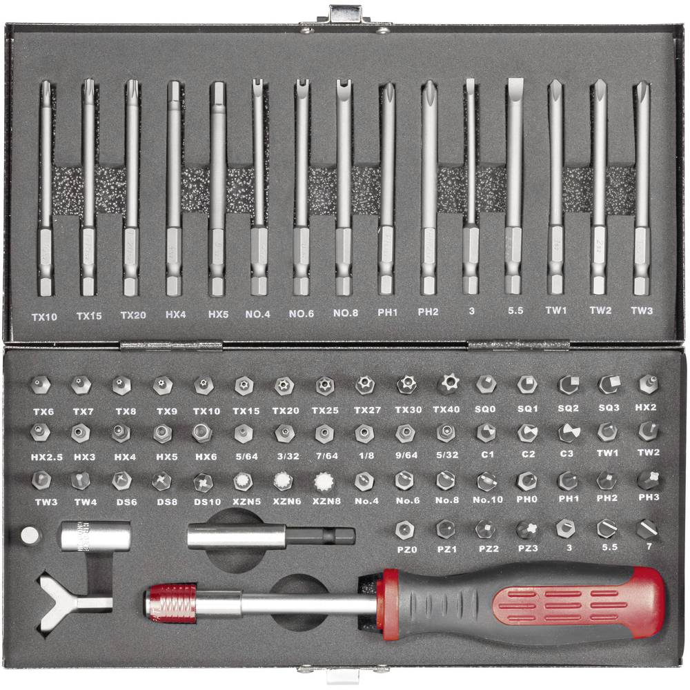 Odvrtači set TOOLCRAFT HT02183 75 u 1