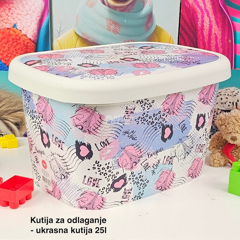 Kutije za odlaganje 25l Love