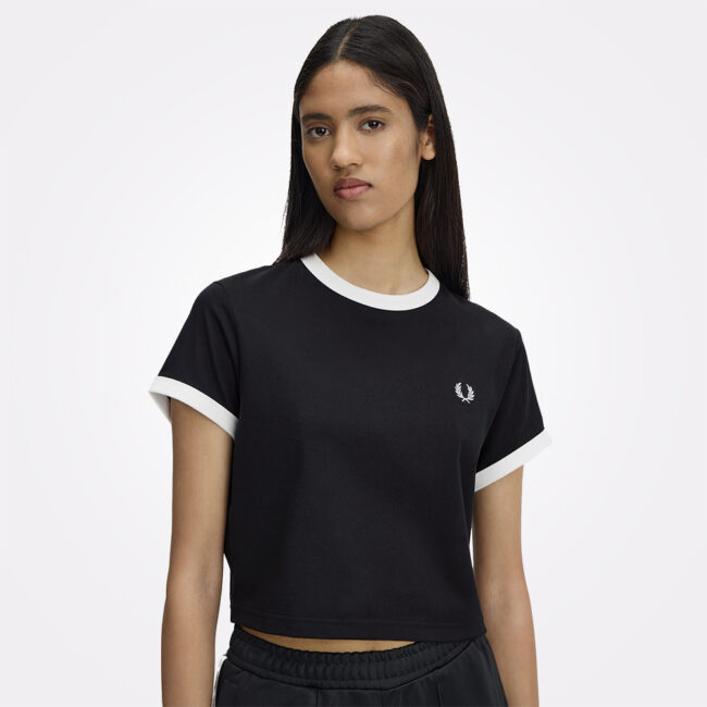 Fred Perry Cropped Ringer T-Shirt