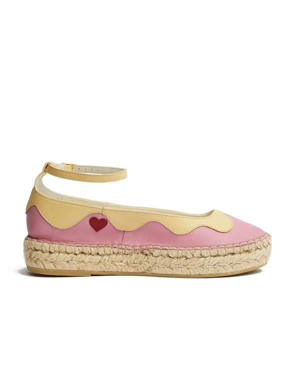 Burst of Love Espadrilles – Gum and Butter yellow nappa leather