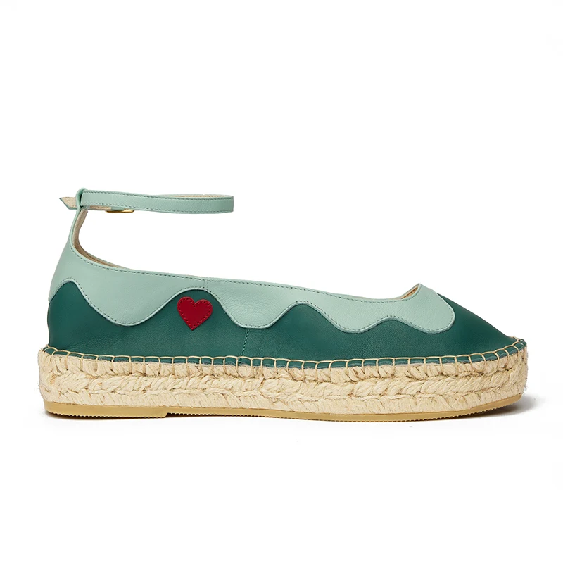 Burst of Love Espadrilles – Nimbus and cyprus nappa leather