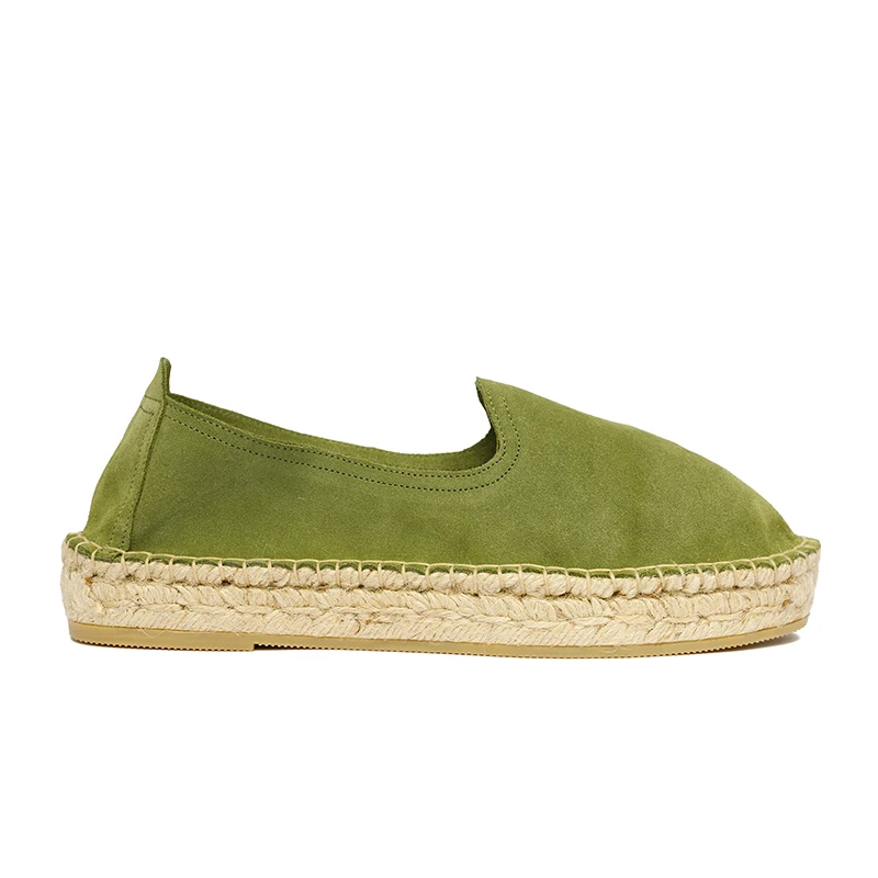 Woman’s classic loafer espadrilles – Aloe suede leather
