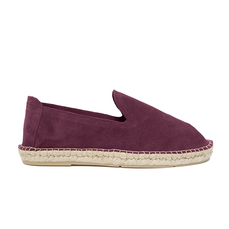 Men’s classic loafers espadrilles – Cardinal suede leather