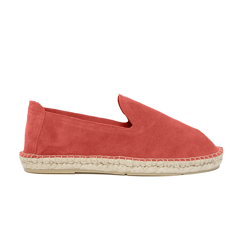 Men’s classic loafers espadrilles – Parrot suede leather